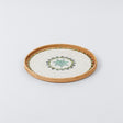 Oasis Round Rattan Tray - Green Mother of Pearl - Serving Tray ...