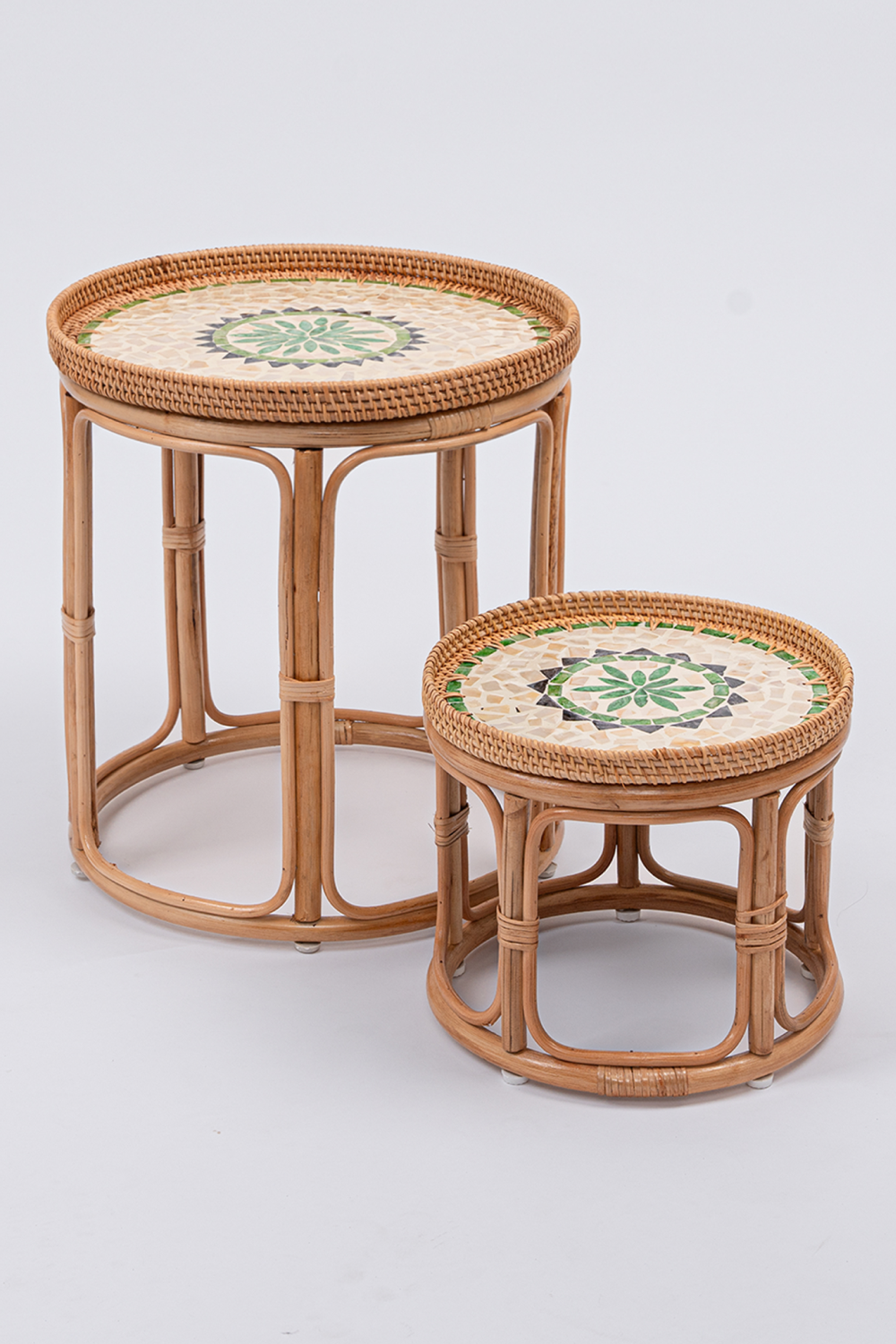 Oasis Rattan Coffee/Side Table, Bedside Table Set