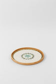 Oasis Round Rattan Tray - Green Mother of Pearl - Serving Tray ...